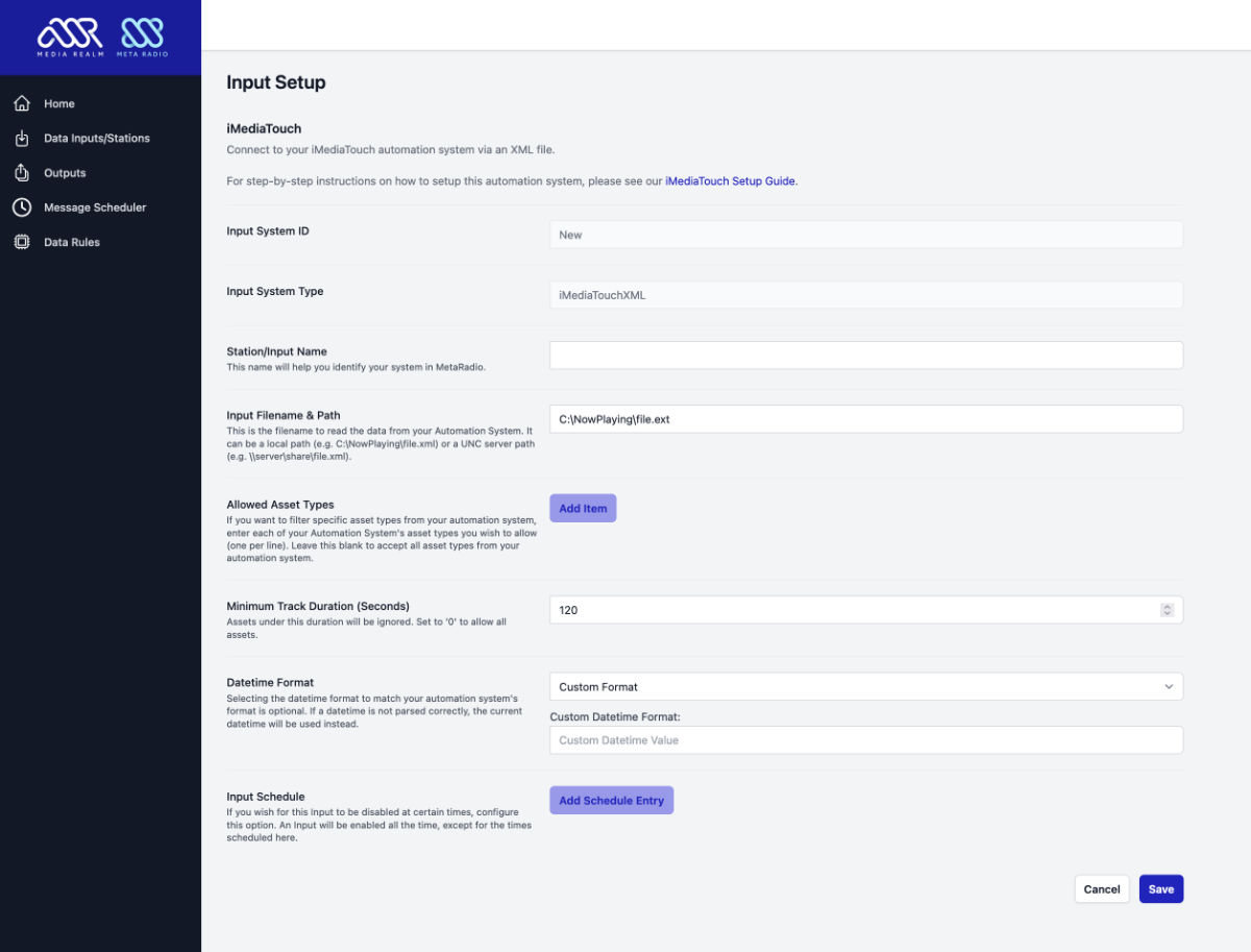 iMediaTouch: Configuring Now-Playing Song Data - Media Realm