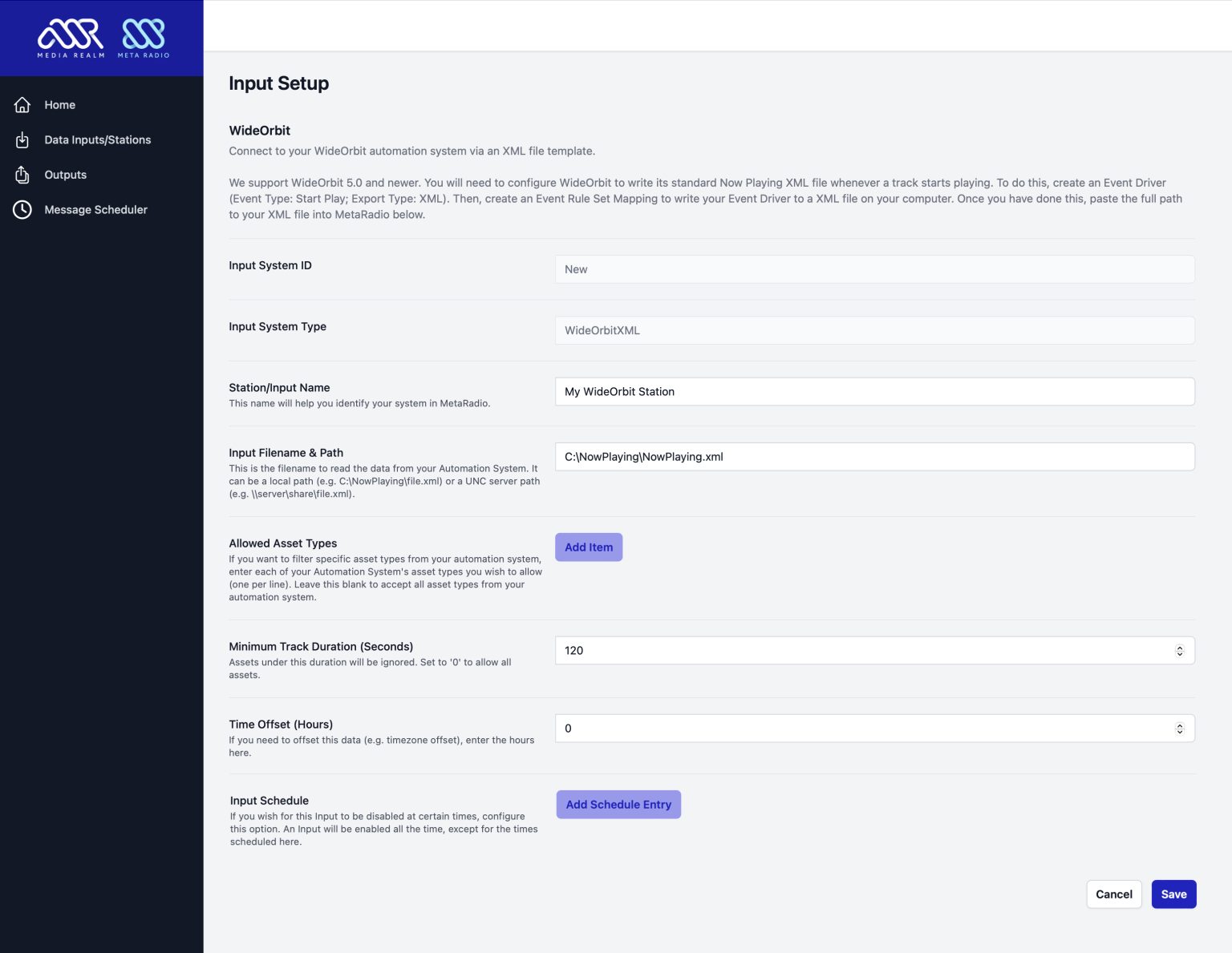 WideOrbit Radio Automation: Connecting Now-Playing Song Data