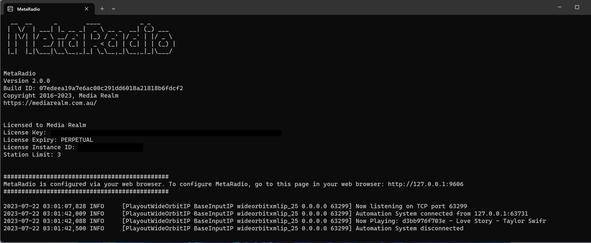 WideOrbit Radio Automation: Connecting Now-Playing Song Data