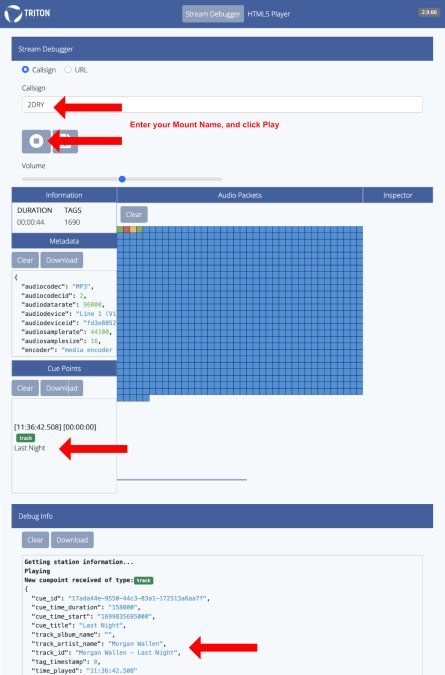 Triton Digital Station Manager: Connecting Now-Playing Song Data
