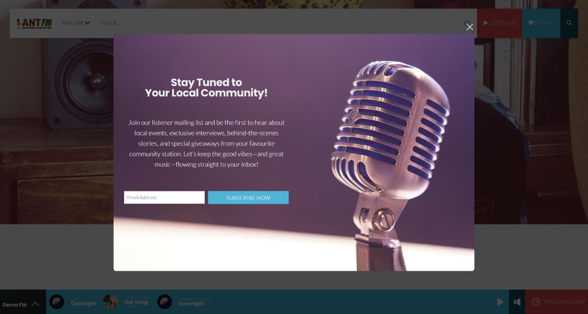 Radio Websites: Popups & Opt-In Forms - Media Realm